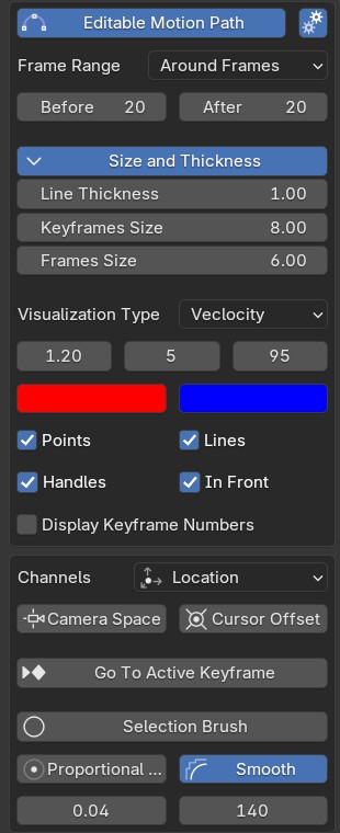 Editable motion Path - AnimToolbox Documentation